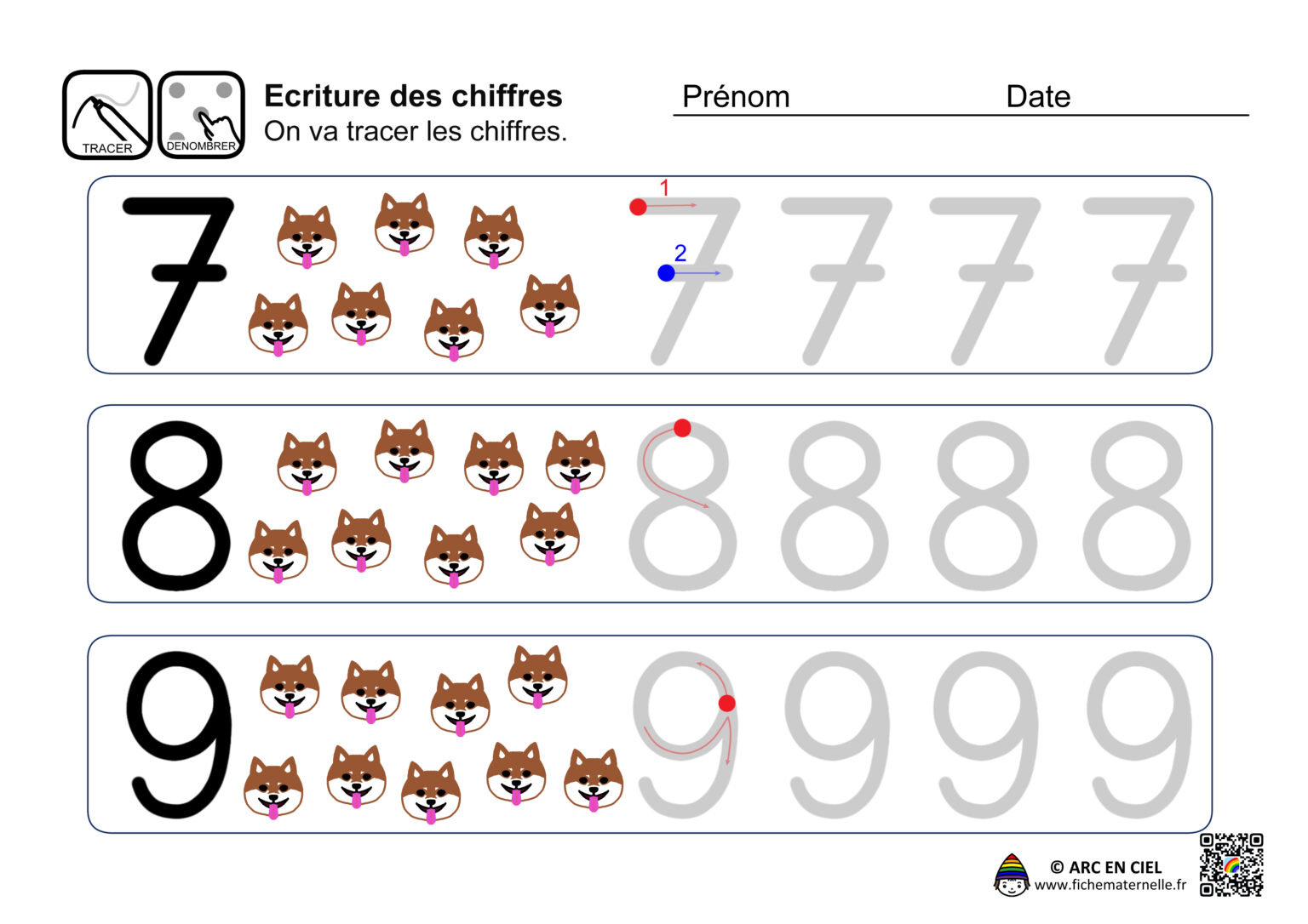 Ecriture de l’alphabet en cursives : lettres m et n | ARC EN CIEL