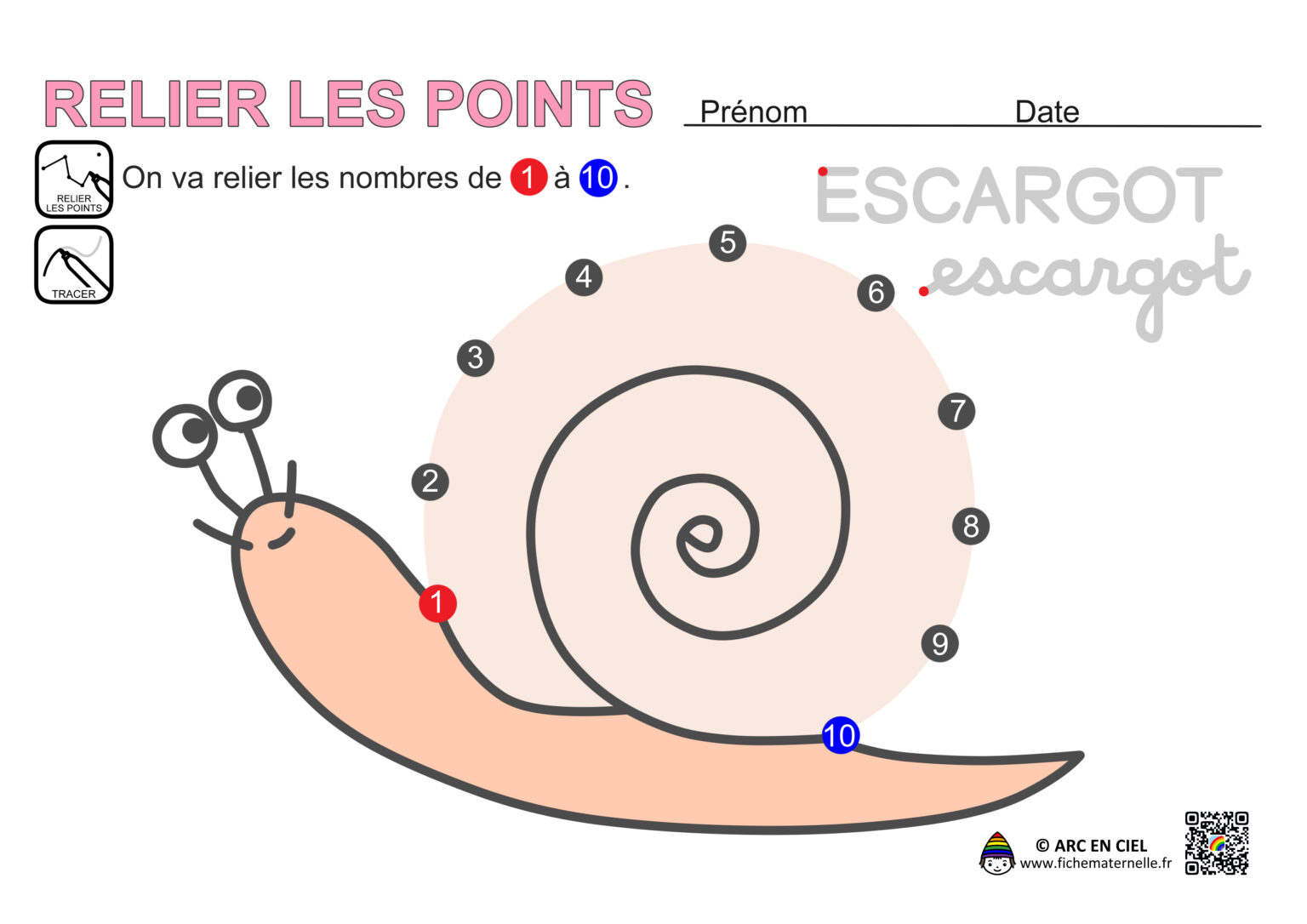 Relier les points | ARC EN CIEL